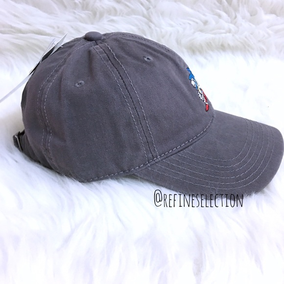 Sega | Accessories | Sonic The Hedgehog Embroidered Grey Dad Hat Cap ...